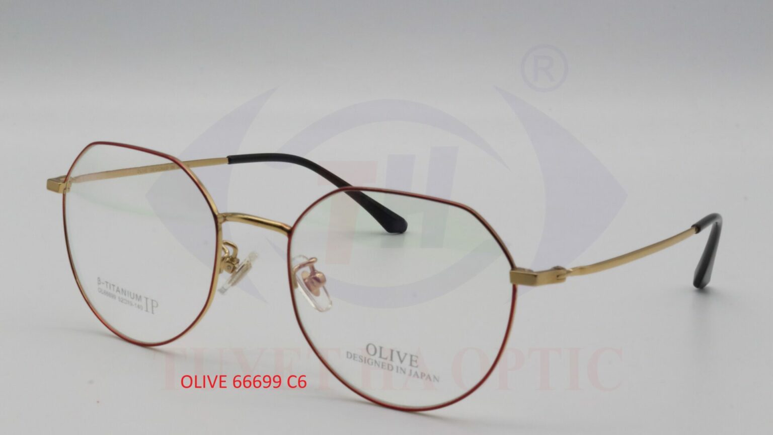 Gọng titan olive 66699 - Tuyết Hà Optic